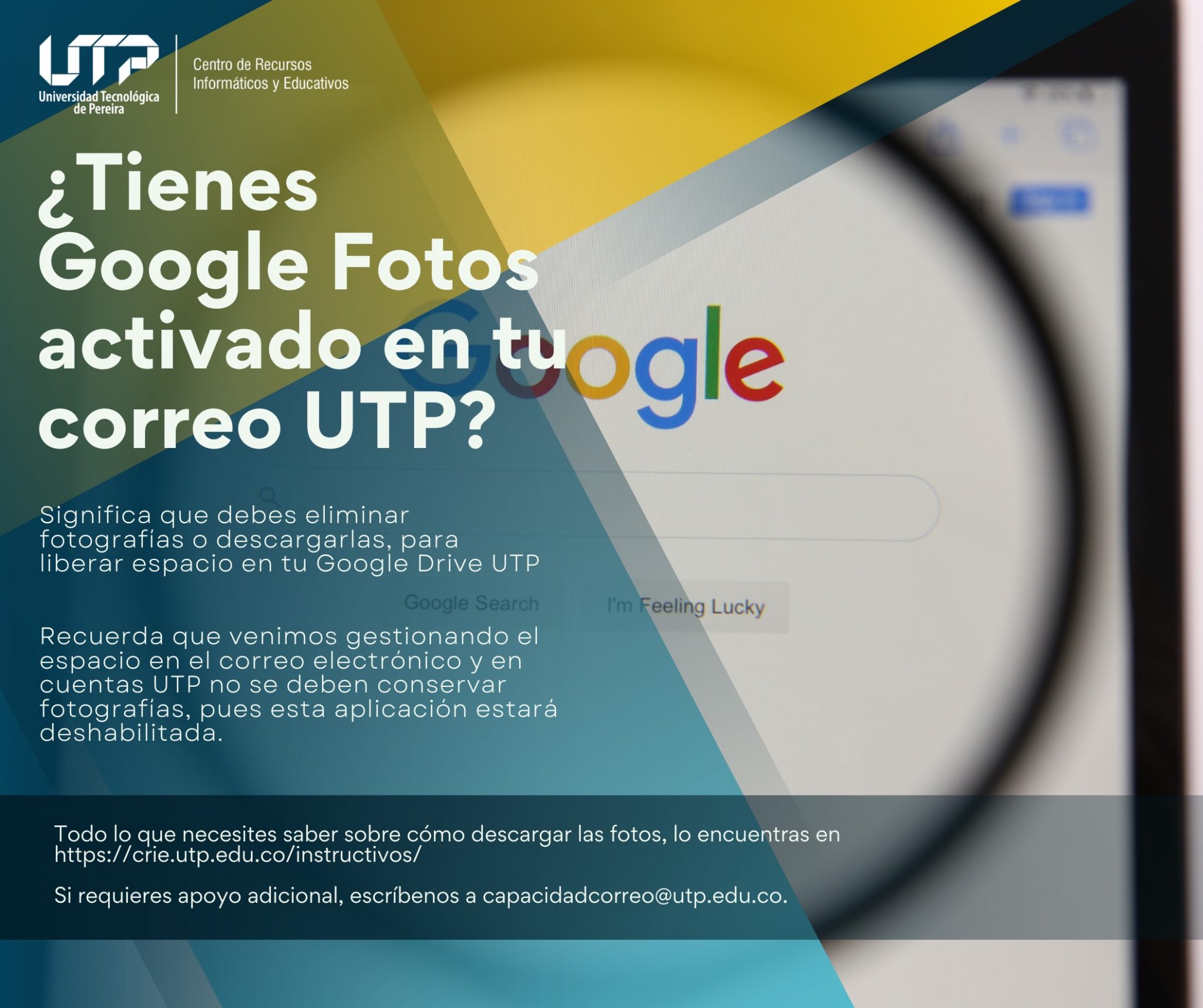 ¿Tienes Google Fotos activado en tu correo UTP? - Recursos Informáticos ...