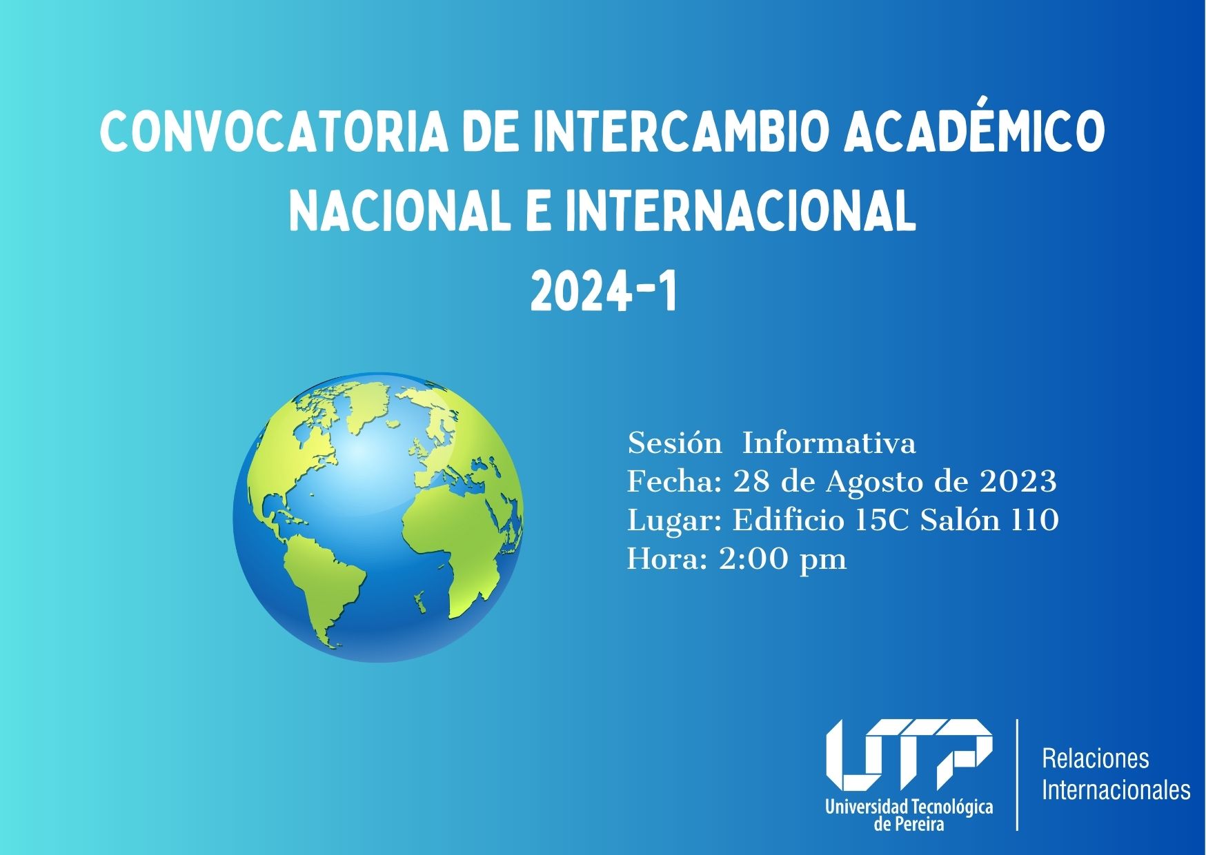 Convocatoria de Movilidad Académica Internacional 2024-1 - Relaciones Internacionales