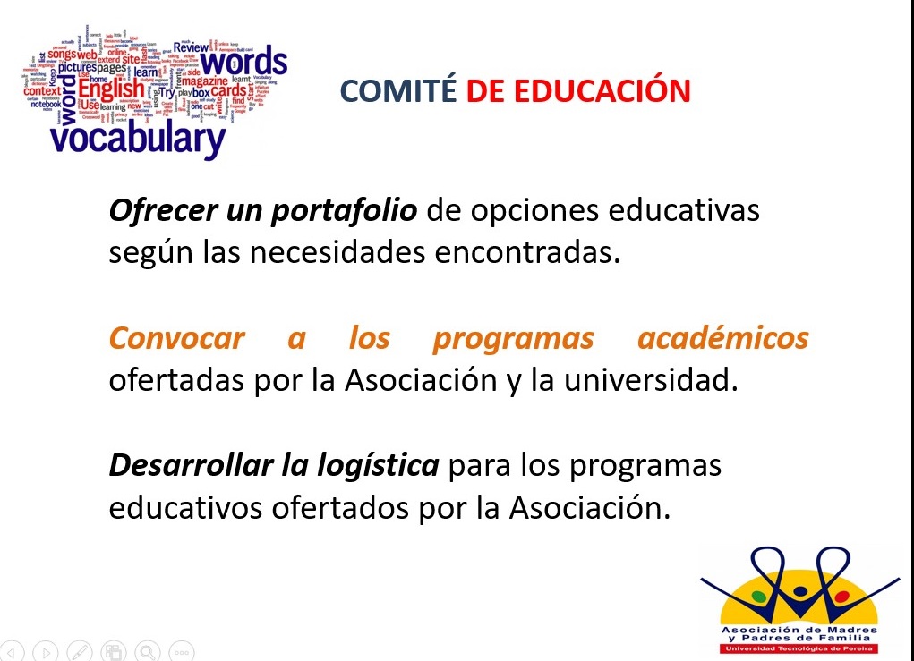 comite de educacion - Asociación de Padres UTP