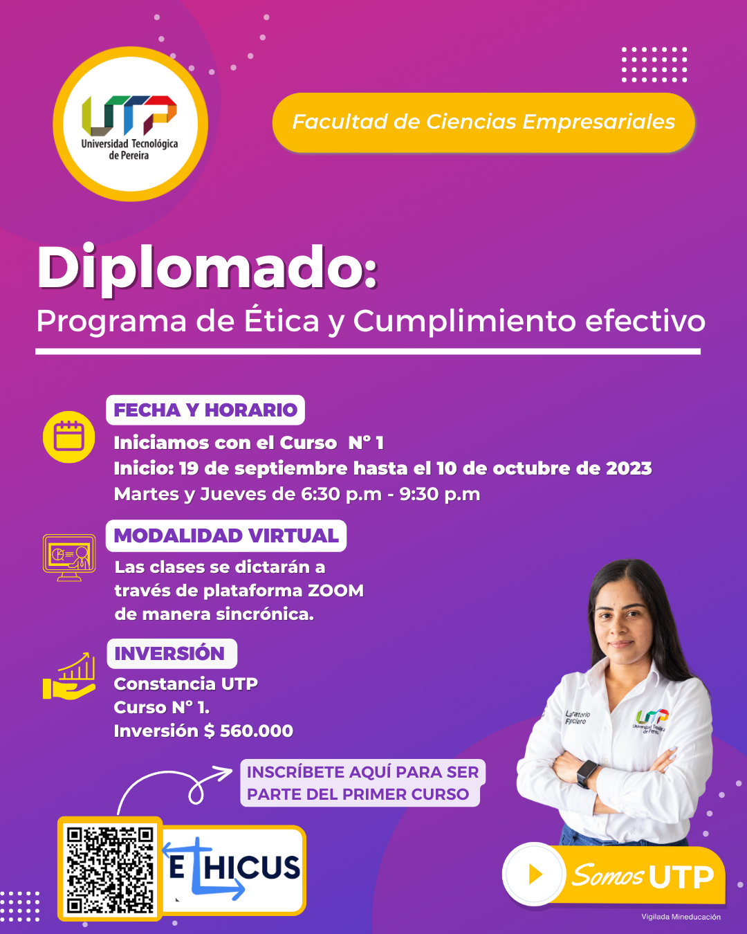 Diplomado: Programa de Ética y Cumplimiento efectivo - Facultad de Ciencias Empresariales